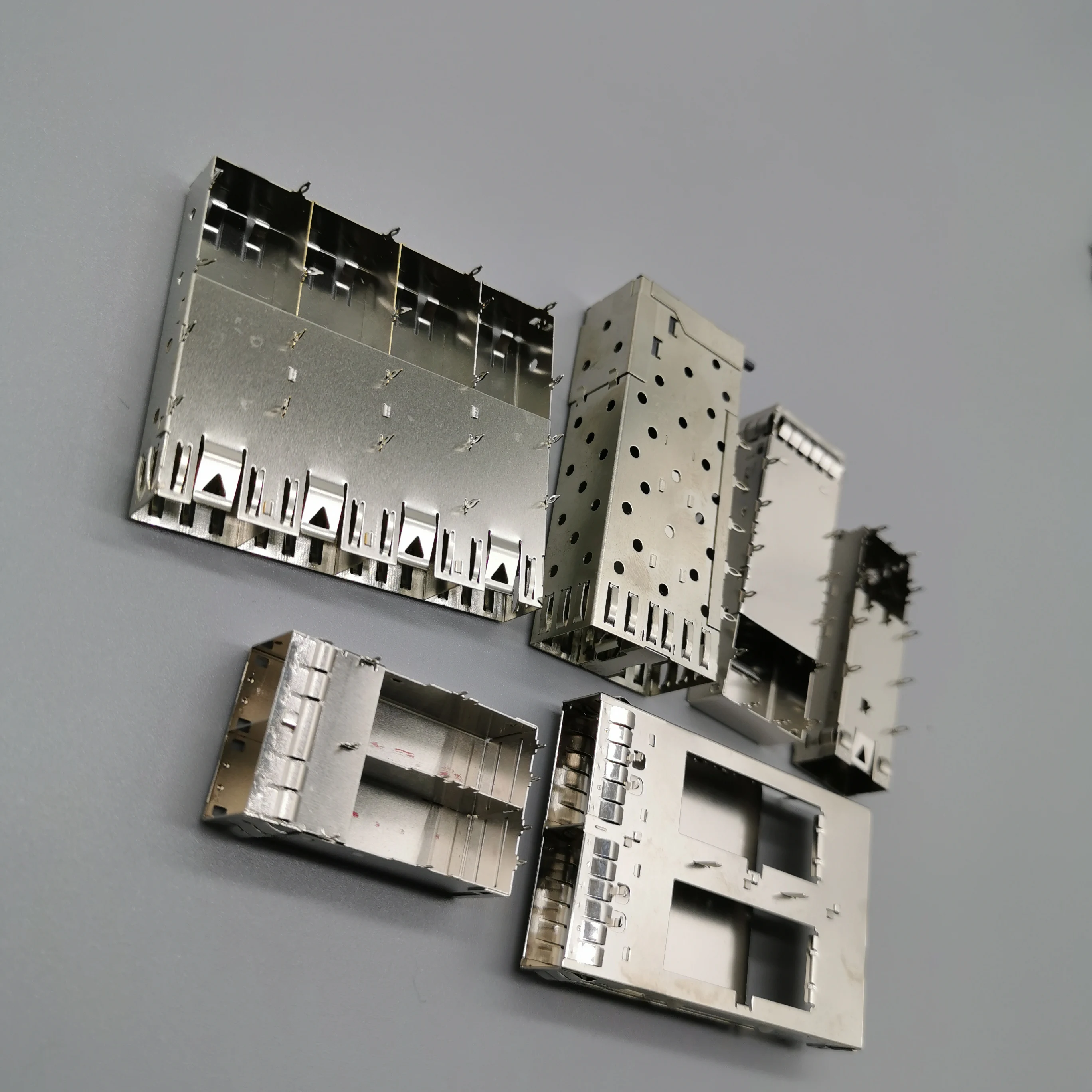 Metal Single Sfp Cage 1x1 With Emi Sfp Connector Fiber - Buy Sfp ...