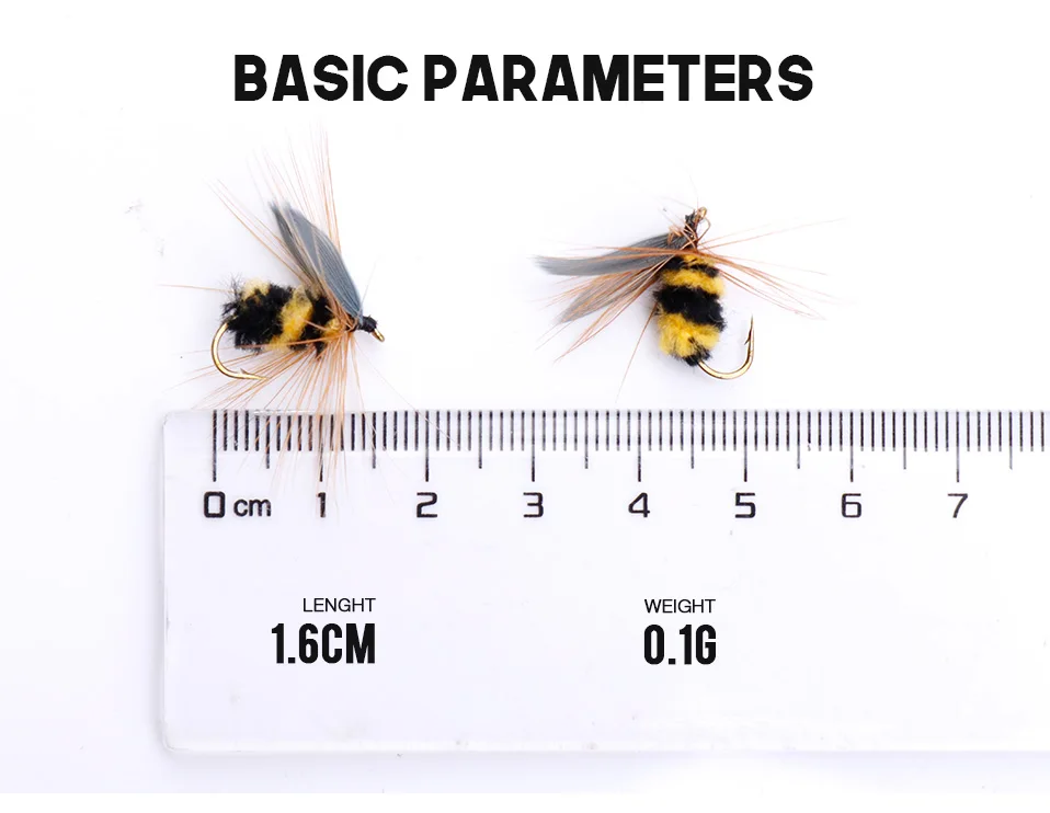 10# Lifelike Floating Bee Fly Fishing Lure Material For Trout Wobblers ...