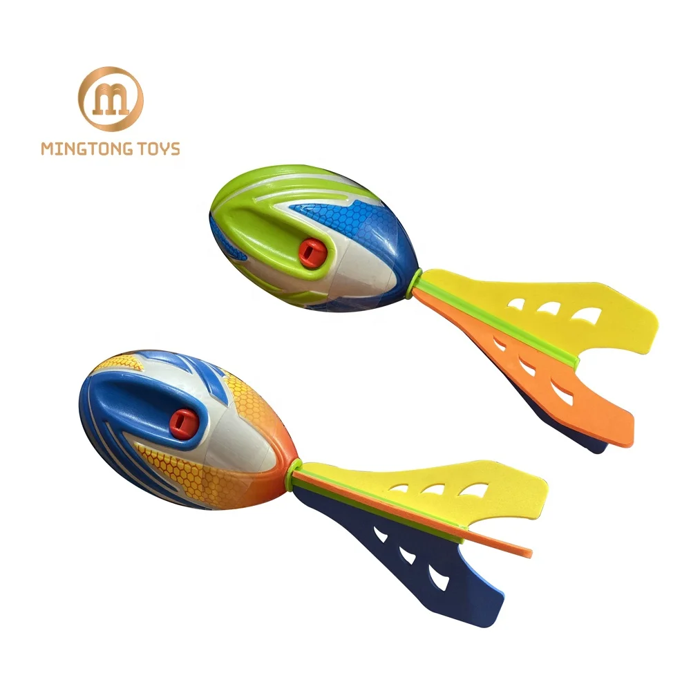 Pu Foam Football Flyer Rocket Toy with Whistle - Fun Whistling Air Toy ...