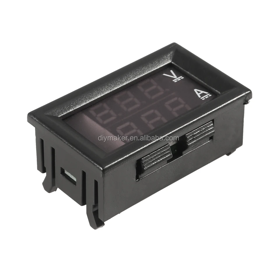 Mini Digital Voltmeter Ammeter Dc 0-100v 10a 50a 100a Panel Amp Volt ...