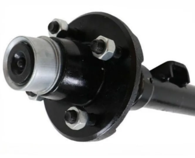 Trailer Axle With Hubs - 4 To 4 Bolt Pattern - 60 Inch Long - 2200 Lbs ...