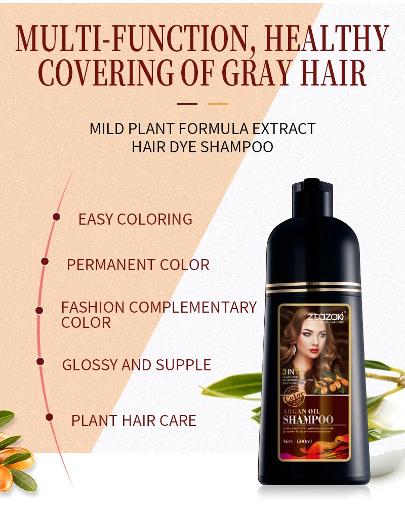 Oem Design Hair Color Shampoo Add Argan Oil Ammonia Free Speedy Dye ...