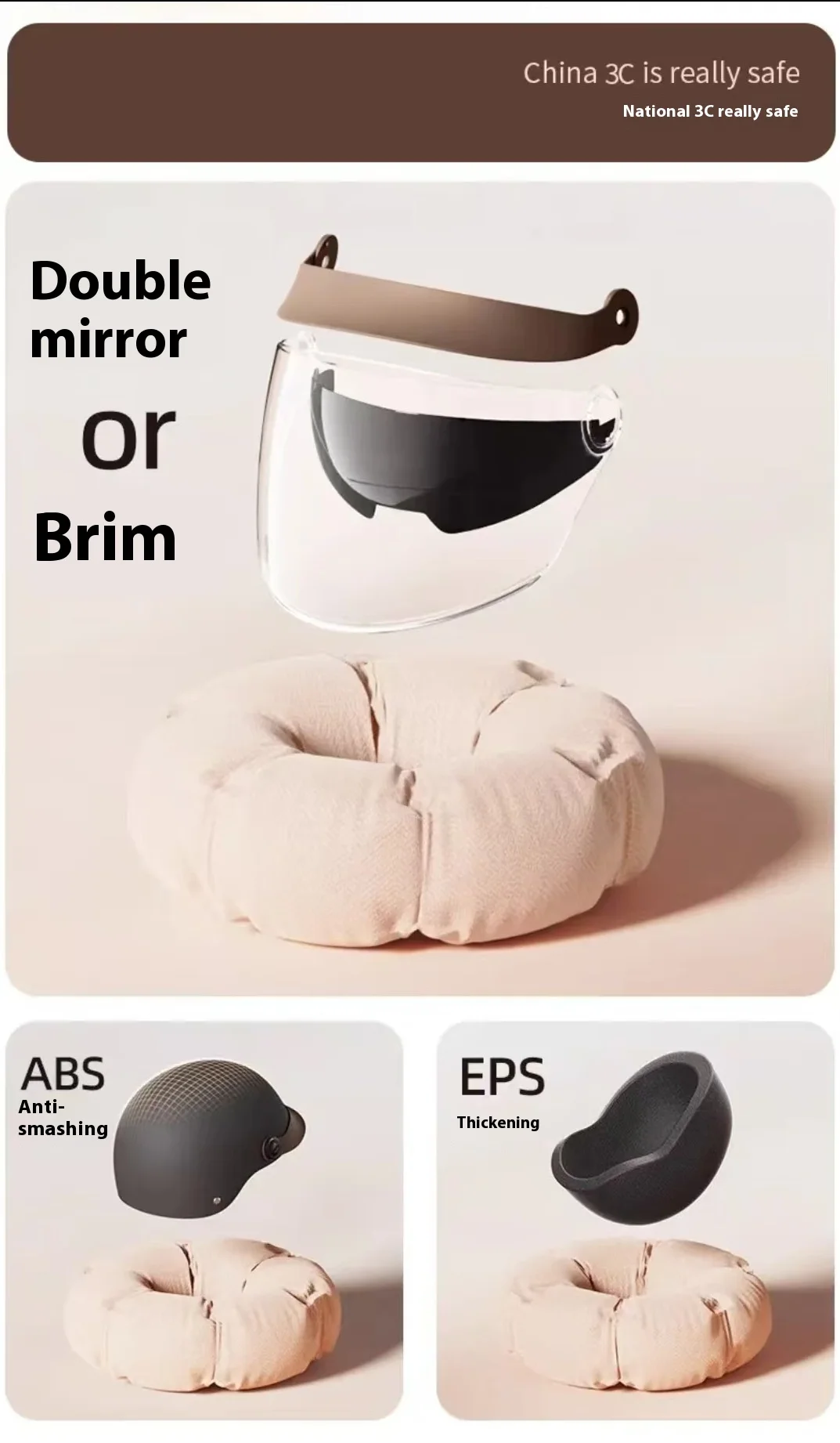 Certified Summer Half Helmet for Men Women UV Sunscreen ABS Electric ...