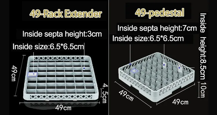 Plastic Dishwasher Dish Tray Flatware Cup Storage Trolley Glass Rack ...