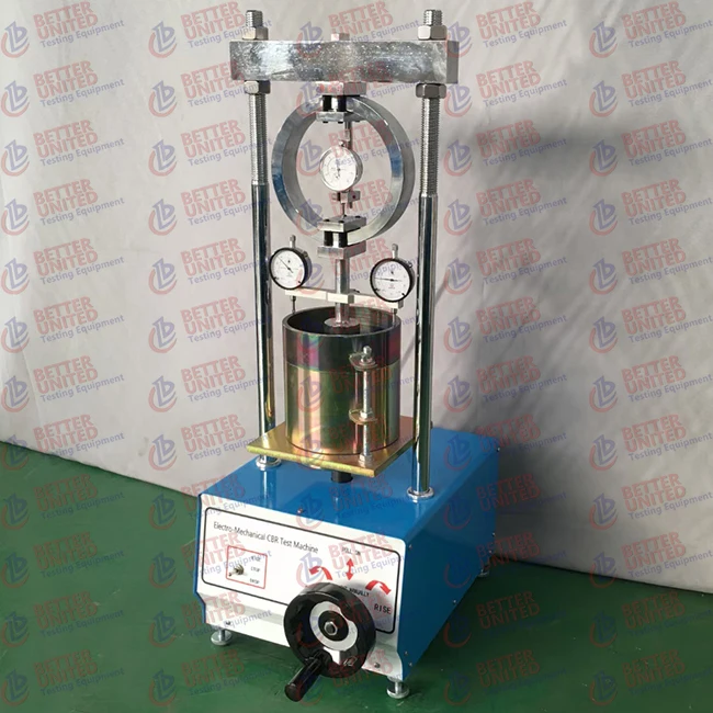 CBR Test Machine with Load Ring - Soil Testing Equipment