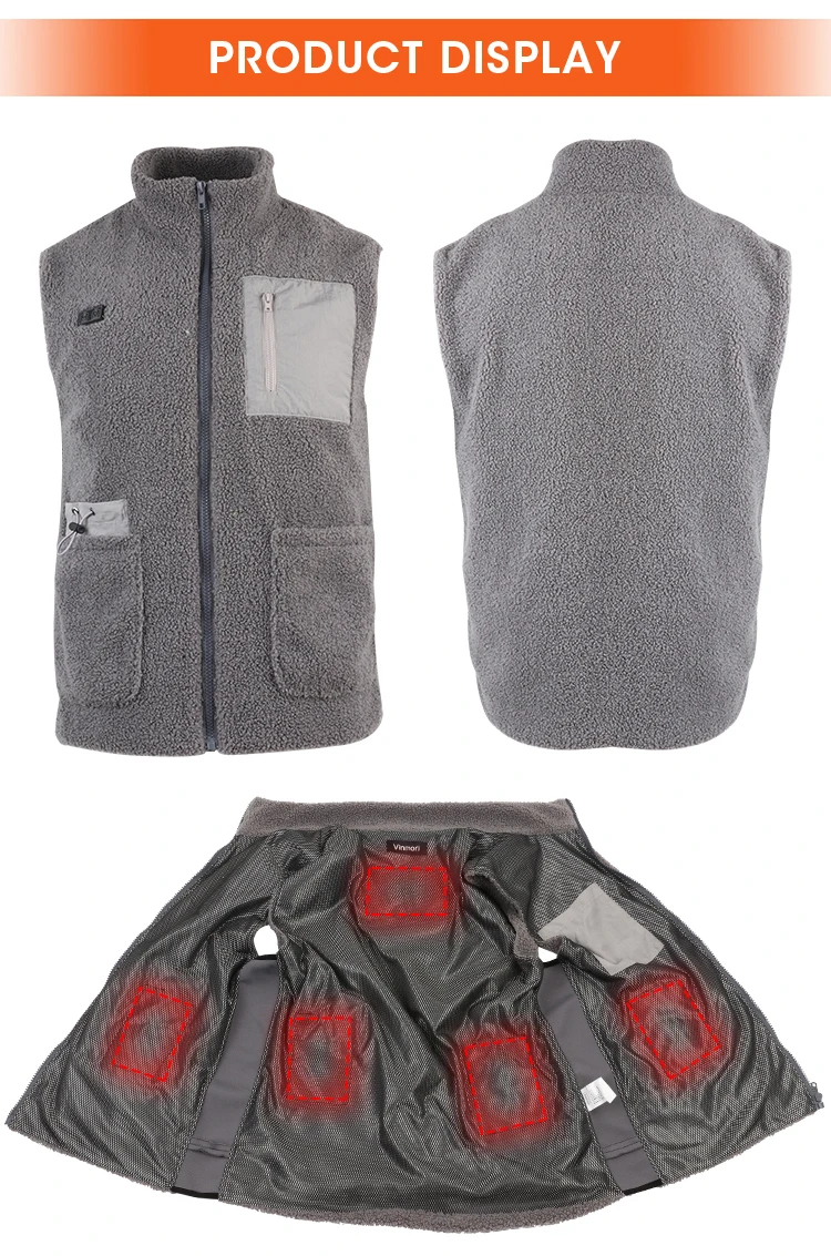 Adjustable Three Levels Abdomen Back Heating Vests Casual Short Sleeve ...