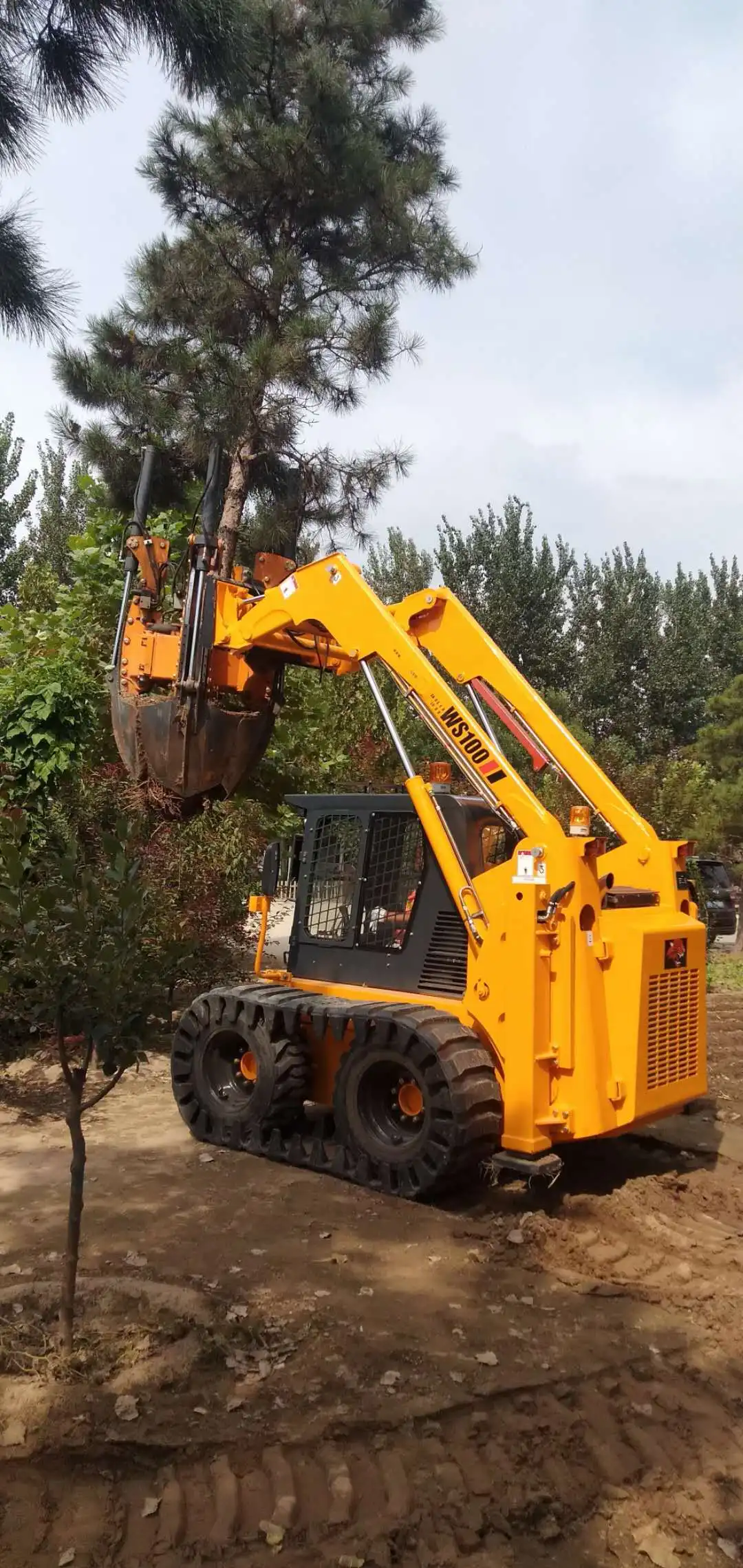 Skid Steer Loader Tree Spade Skid Steer Tree Transplanter Attachments ...