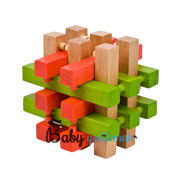 Konging-cerradura Luban 3d De Madera,Juguete Educativo Entrelazado Para ...