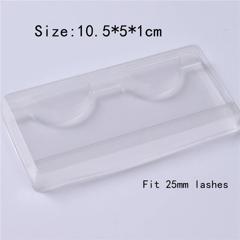 High Quality White Color Lash Tray 25mm Mink Eyelash Tray Plastic ...
