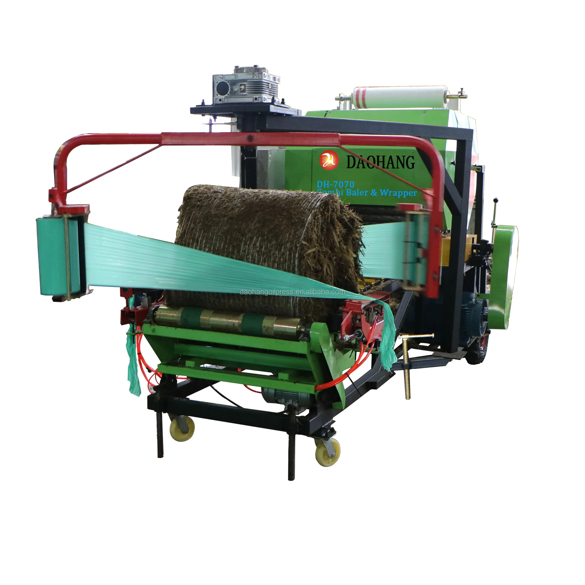 Silage Baler Machine 200 Kg Round Hay Bale Wrapper Used In Dairy And ...