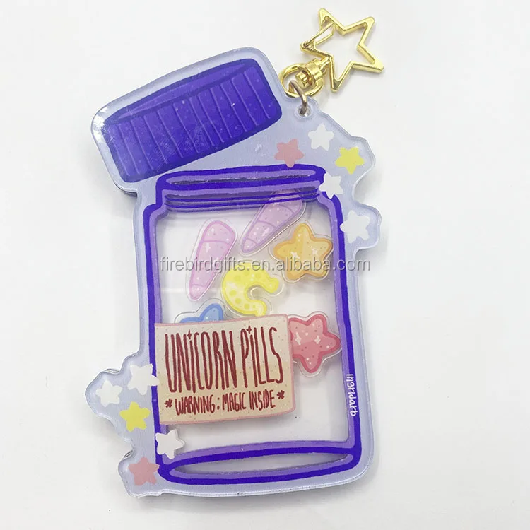 Custom Acrylic Laser Cut Shaker Charm Custom Acrylic Shaker Keychain ...