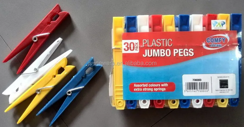 Jumbo Plastic Clothes Pegs - Durable & Versatile Solutions