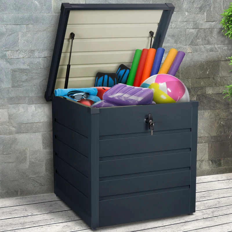 Waterproof Metal Garden Storage Box 200L for Outdoor Cushions
