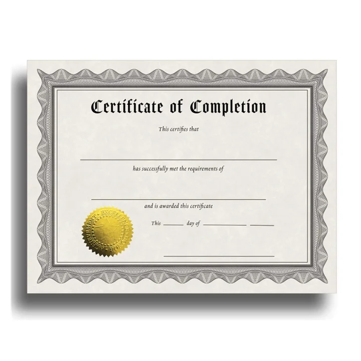 Custom Certificate Of Recognition Award Paper For Graduation Diploma ...