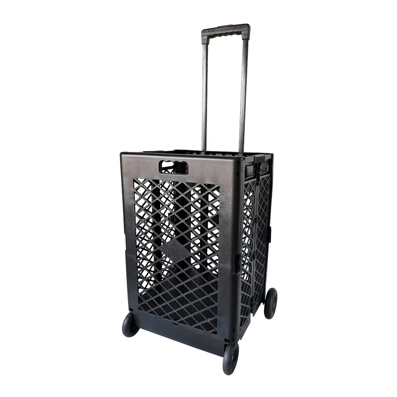 Portable Plastic Heavy Duty Crate Trolley Storage Boxpack And Roll ...