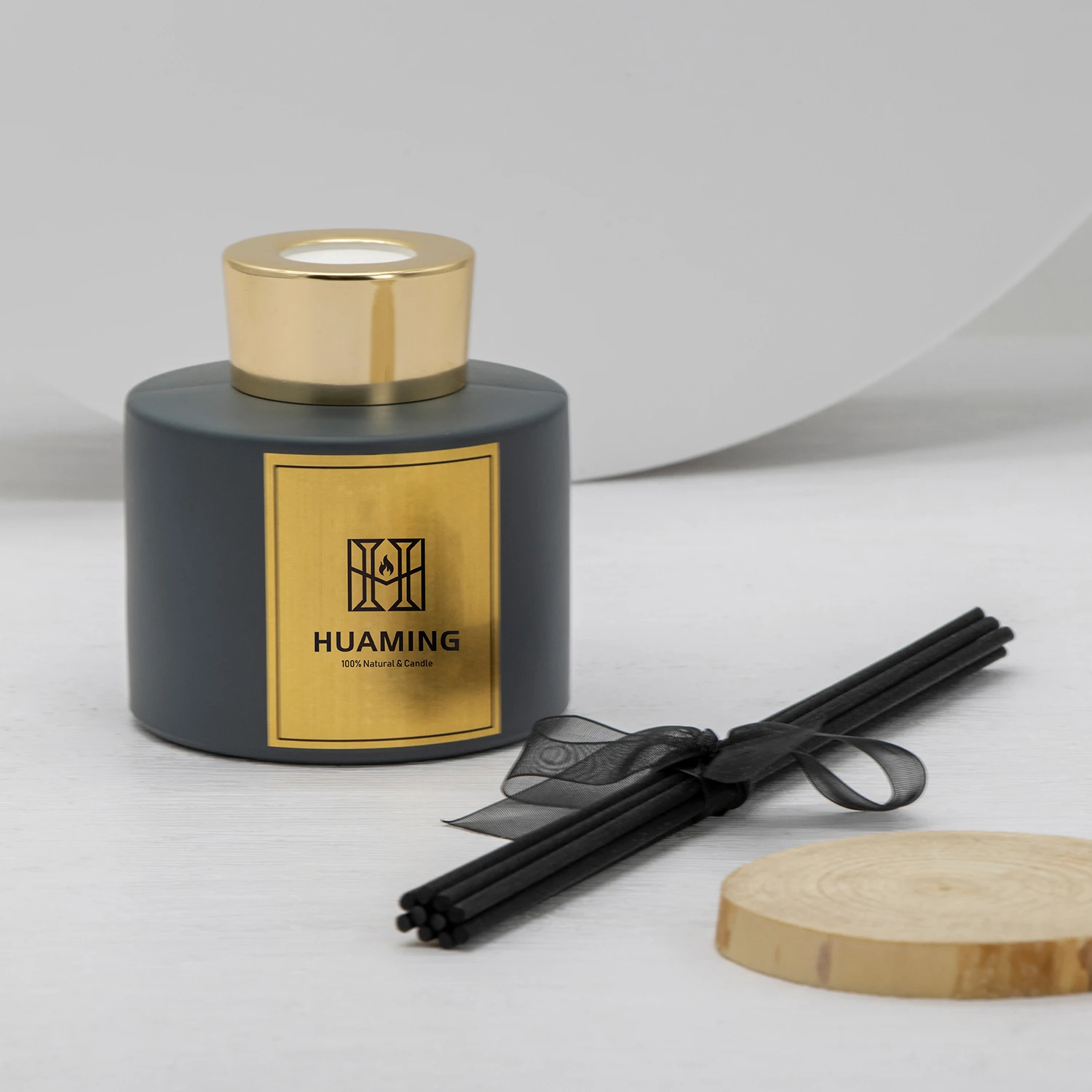 Luxury Home Decoration Reed Diffuser Glass Bottle Set Design Natural ...