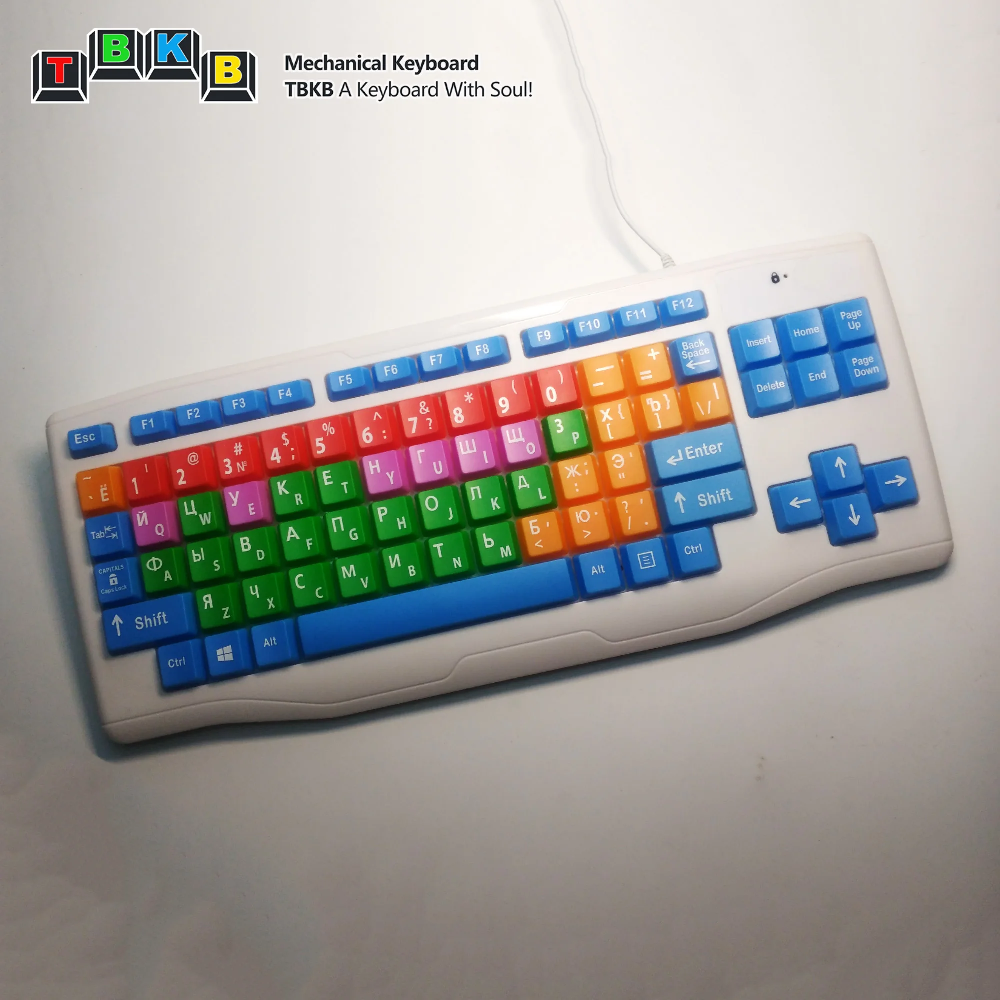 Tbkb Children Keyboards With Big Letters Ergonomic Design With ...