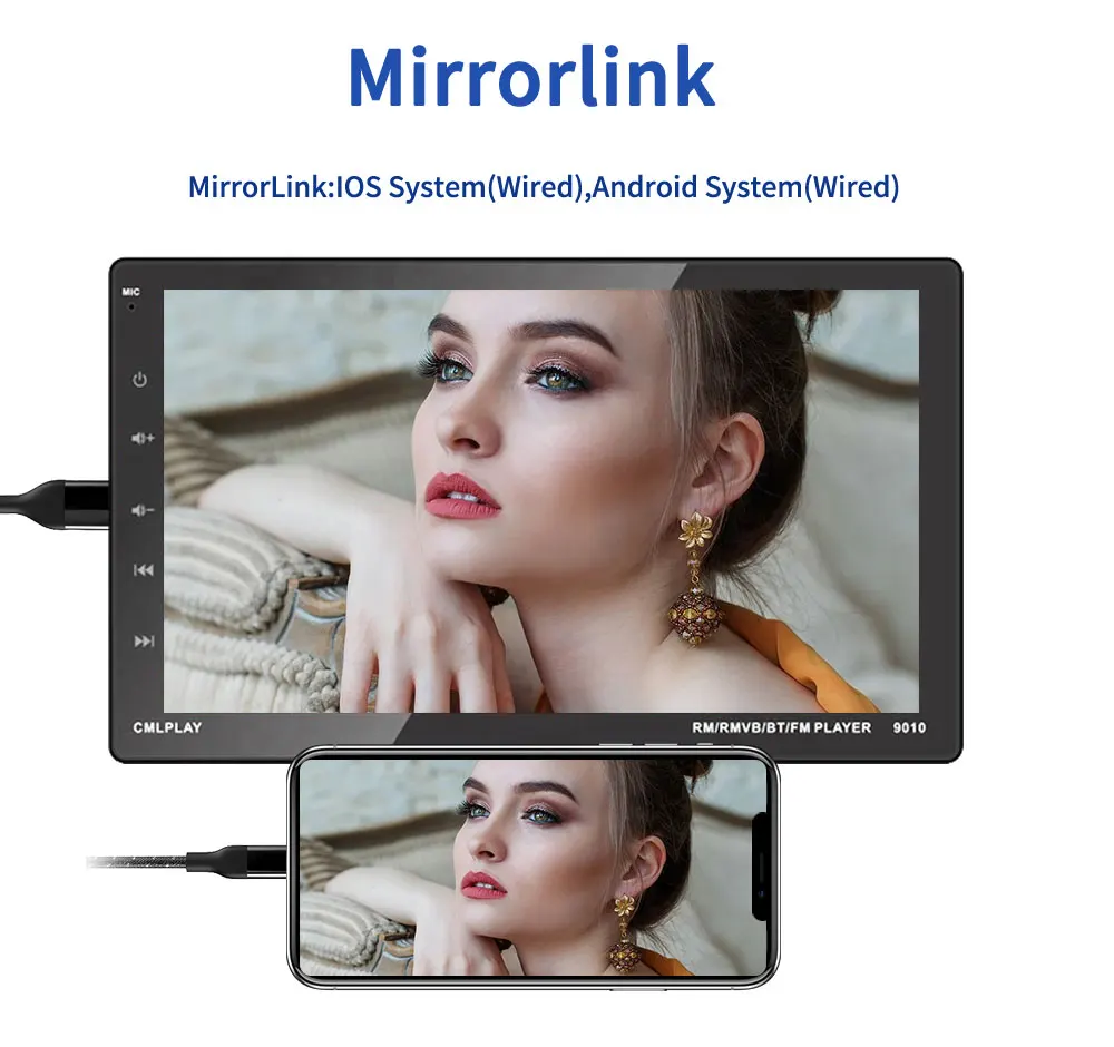 Bosstar 10inch Car Mp5 Radio Dvd Player With Mirror Link Adjustable ...