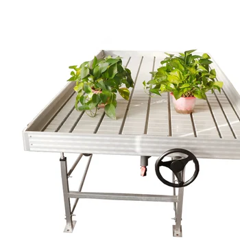 4x8' Agriculture Ebb And Flow Table Hydroponics Rolling Bench System ...