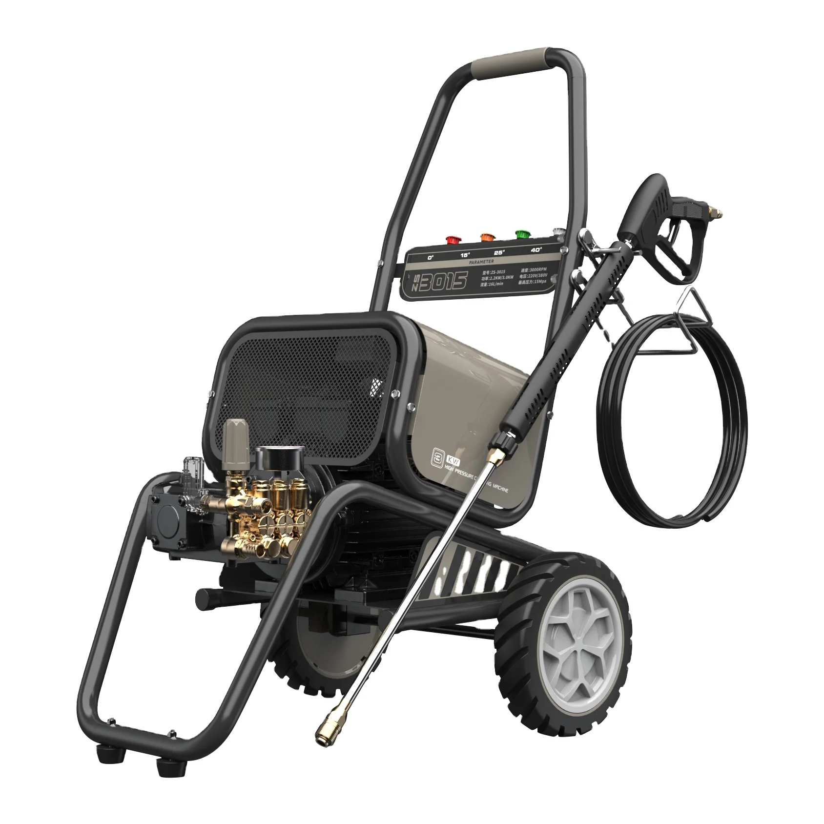 Portable Car Electric Pressure Washer 220 Bar / 3200psi For Car Washing ...