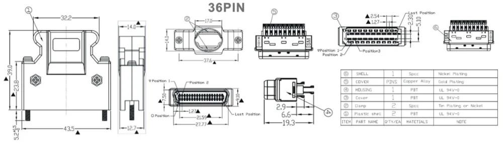 Db Type Mdr 68 Pin Male To Female Scsi Cable Connector - Buy Db Type ...
