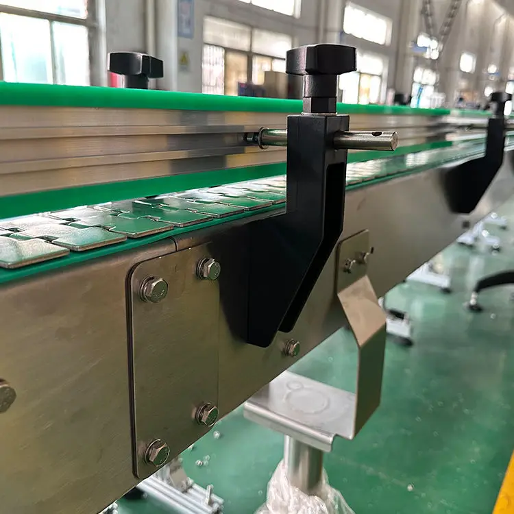 Slat Top Chain Conveyor Machine - Tuning Radius 500/610 Mm