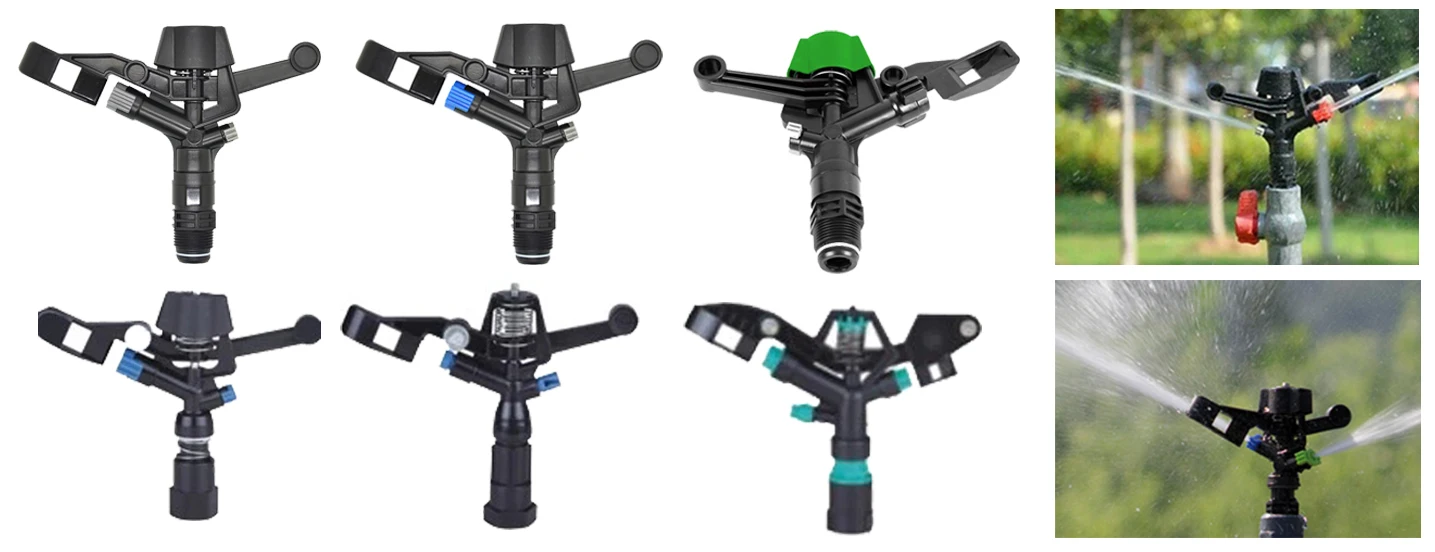 Efficient Garden Irrigation with Plastic Impact Sprinklers