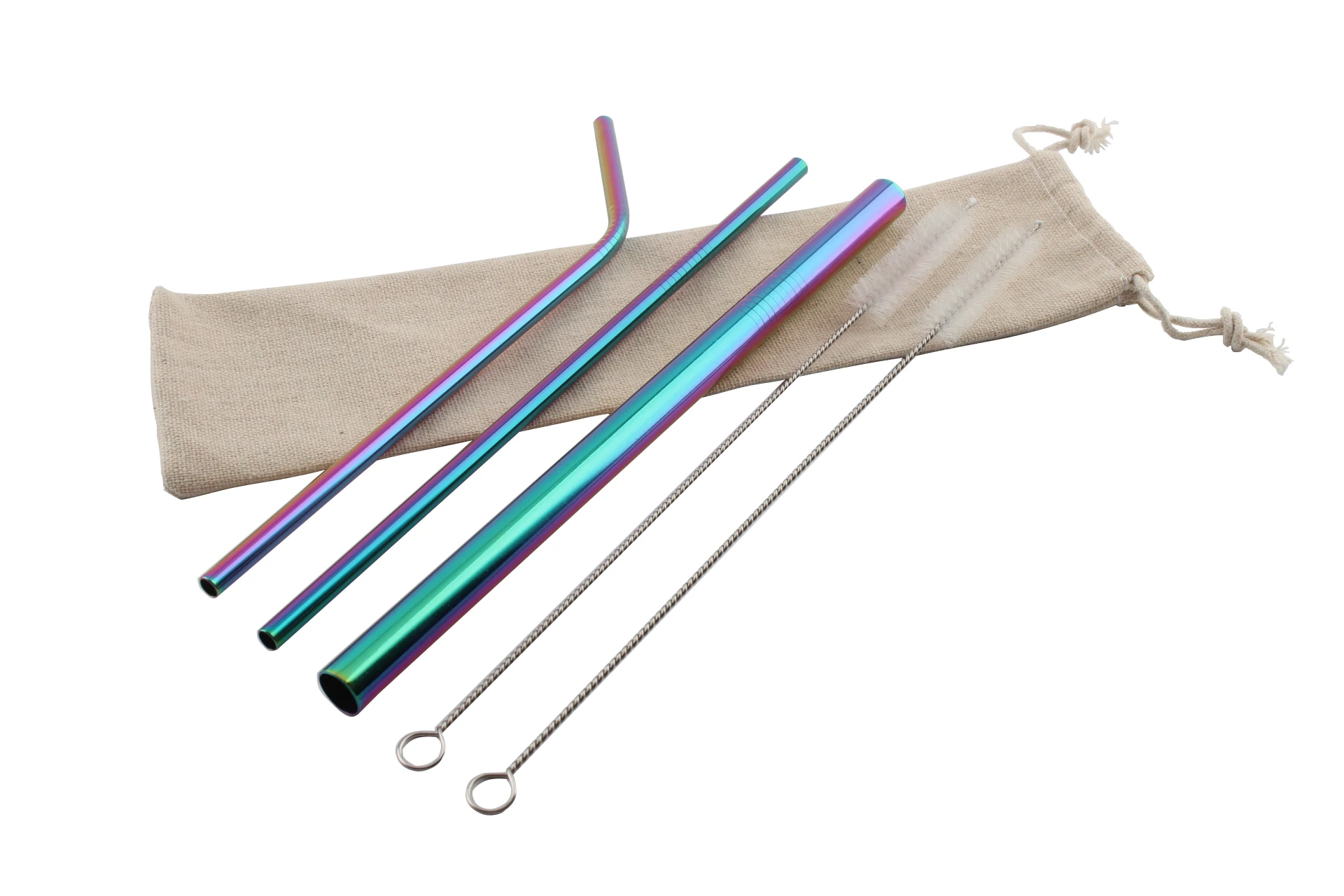 Promotional Metal Inox Stainless Steel Recycle Drinking Straws Set With ...