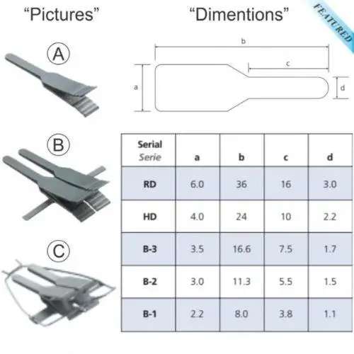 Vascular Clamp Acland Microclamp Double Aproximator HD-D