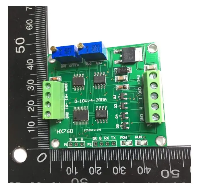 Taidacent 4-20ma 0-10v Linear Weight Transmitter Board Strain Gauge ...