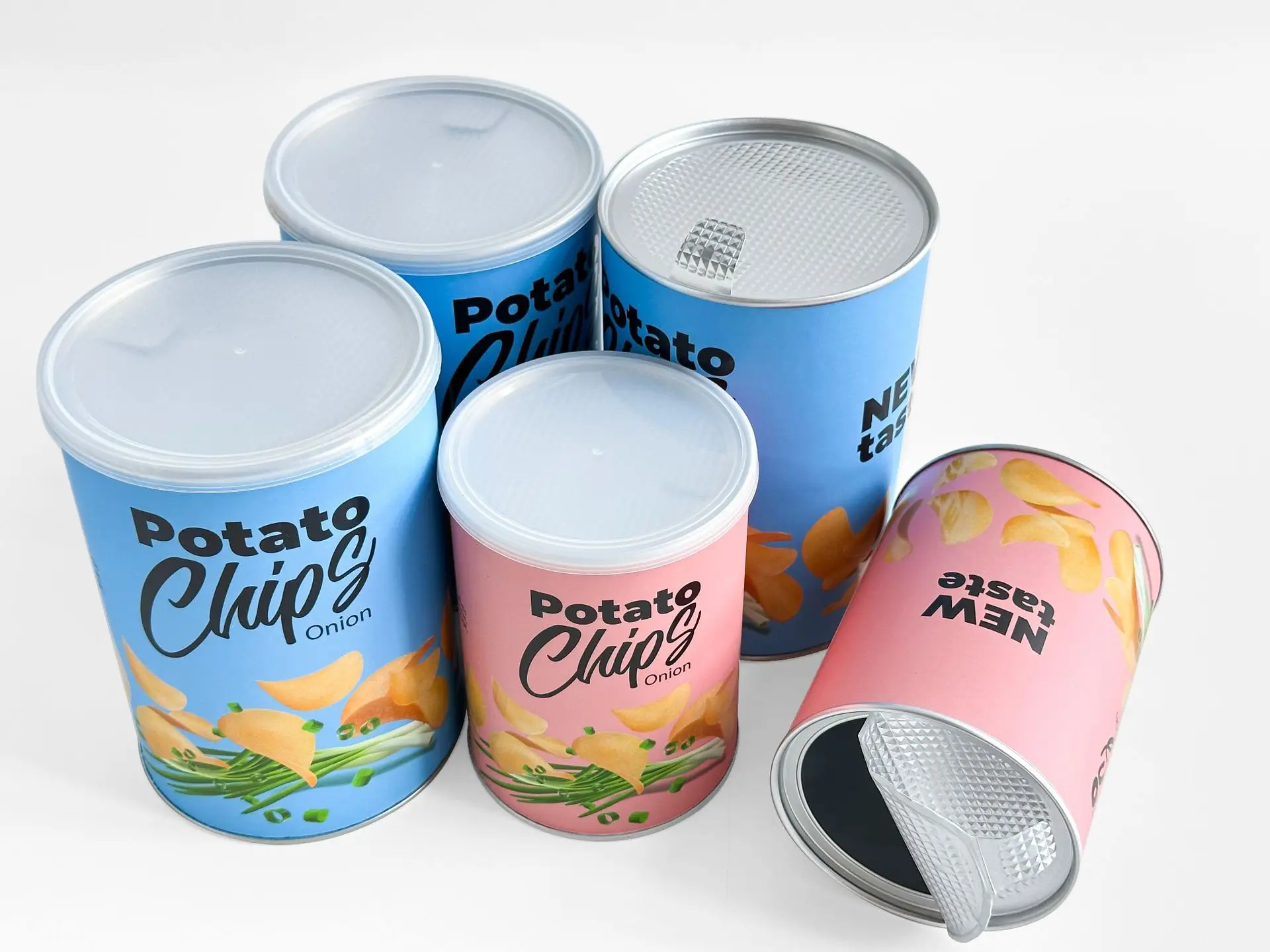Custom Food Paper Pringles Potato Chips Tube Packaging