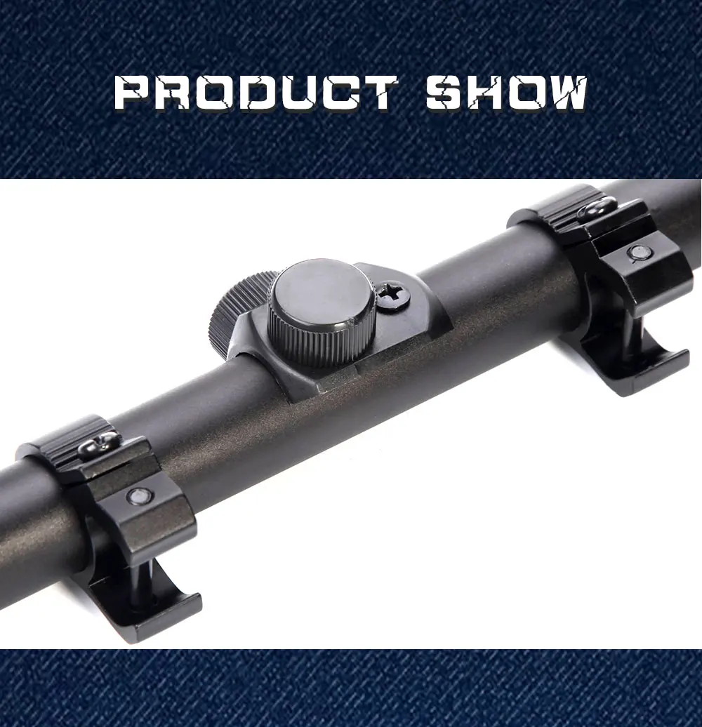 LUGER Hunting 4x20 Scope - Long Range Optics for Camping