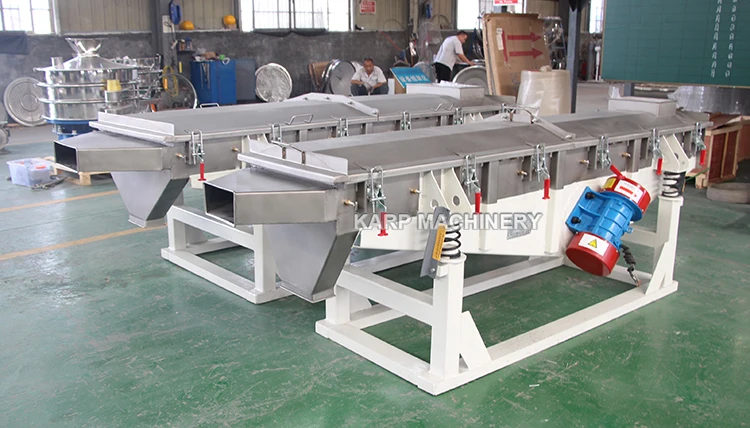 Large Capacity Stainless Steel Linear Sieving Machine Vibrating ...