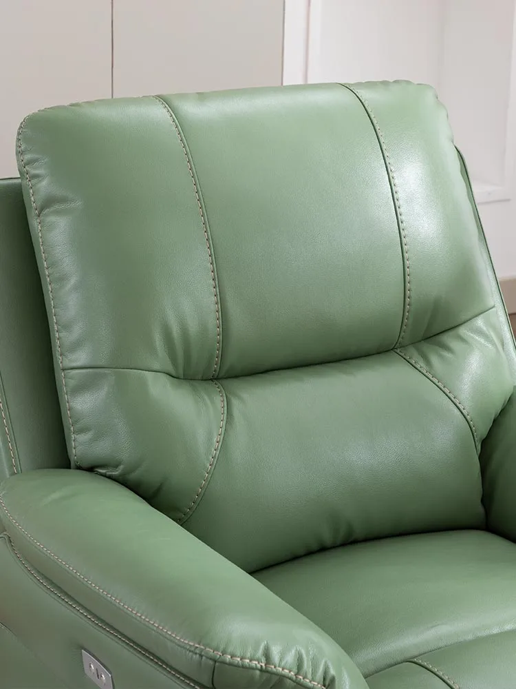 Modern Design Air Leather Recliner Chair Wood Frame With Extendable ...