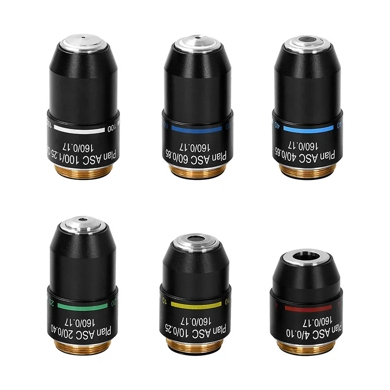 Biological Microscope Plan Achromatic Objective Lens 4x 10x 20x 40x 60x 100x Buy Objective