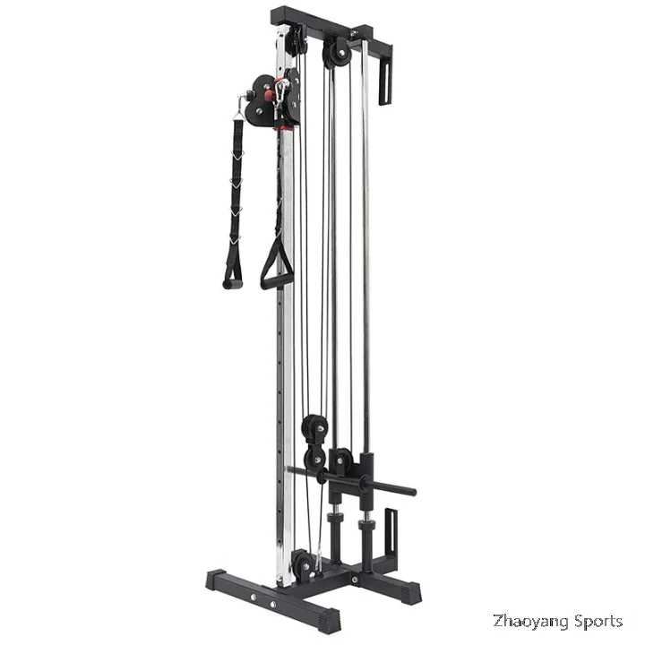 Zy Fitness Adjustable Wall Mount Cable Station Fitness Lat Pull Down ...