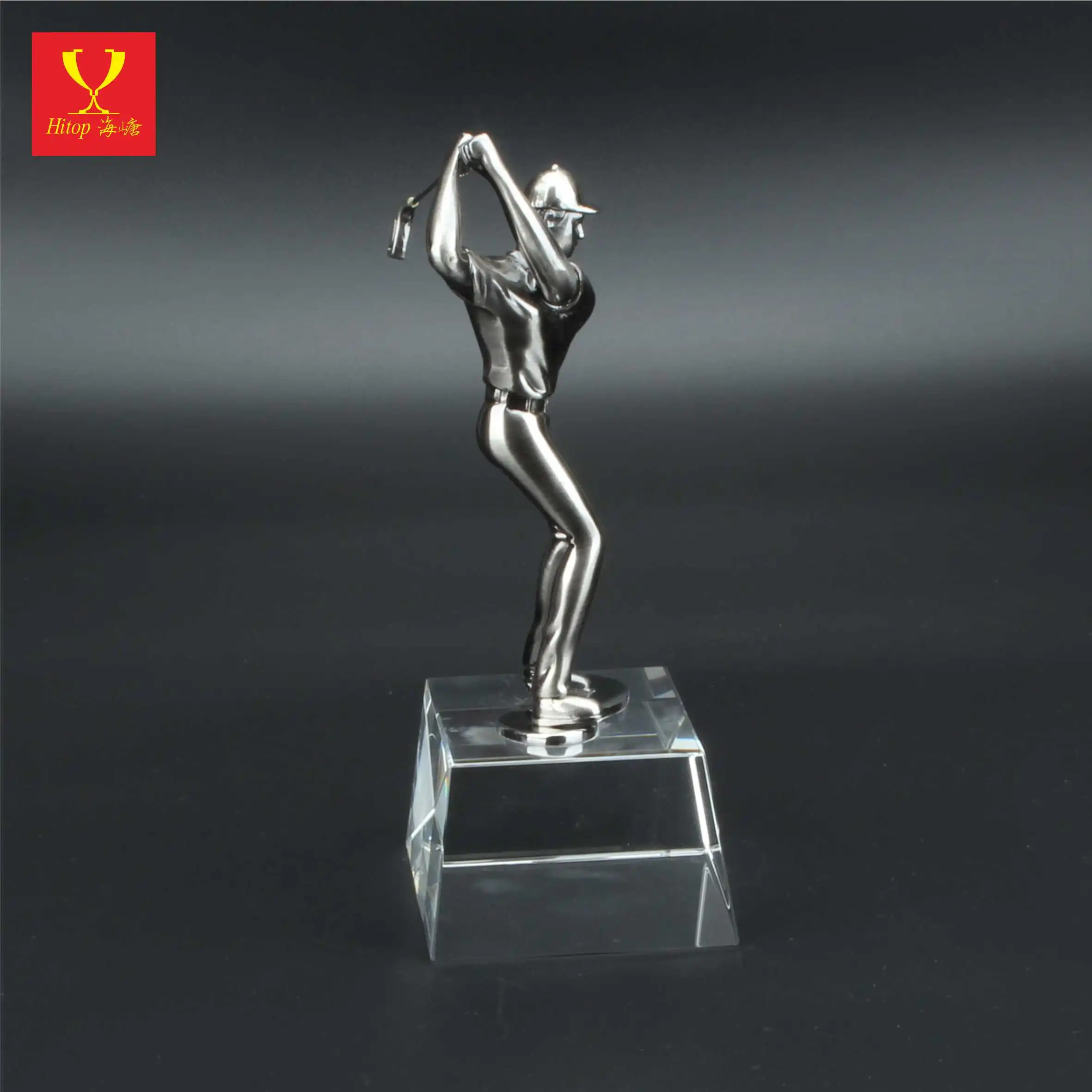 Custom Business Award Trophy Gold High Quality Crystal Factory Price ...