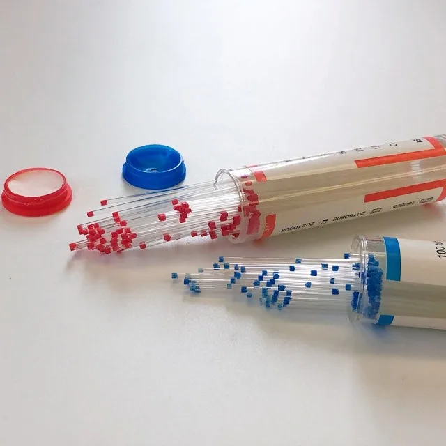 Glass Red Blue Hematocrite Capillary Blood Tube - Buy Glass Hematocrite ...