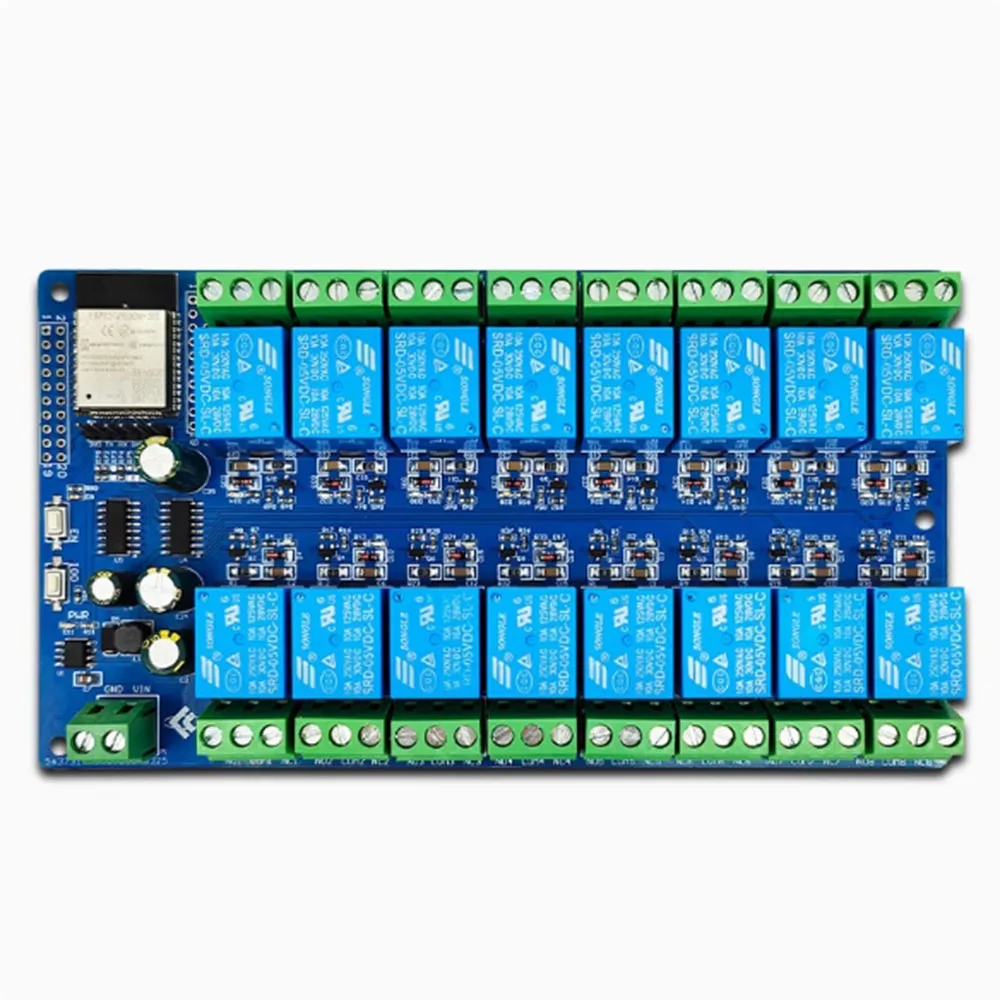 Taidacent DC5V 16 Channel Relay Wifi Smart Switch 16CH ESP32 WROOM Relay Board ESP Home Relay ...