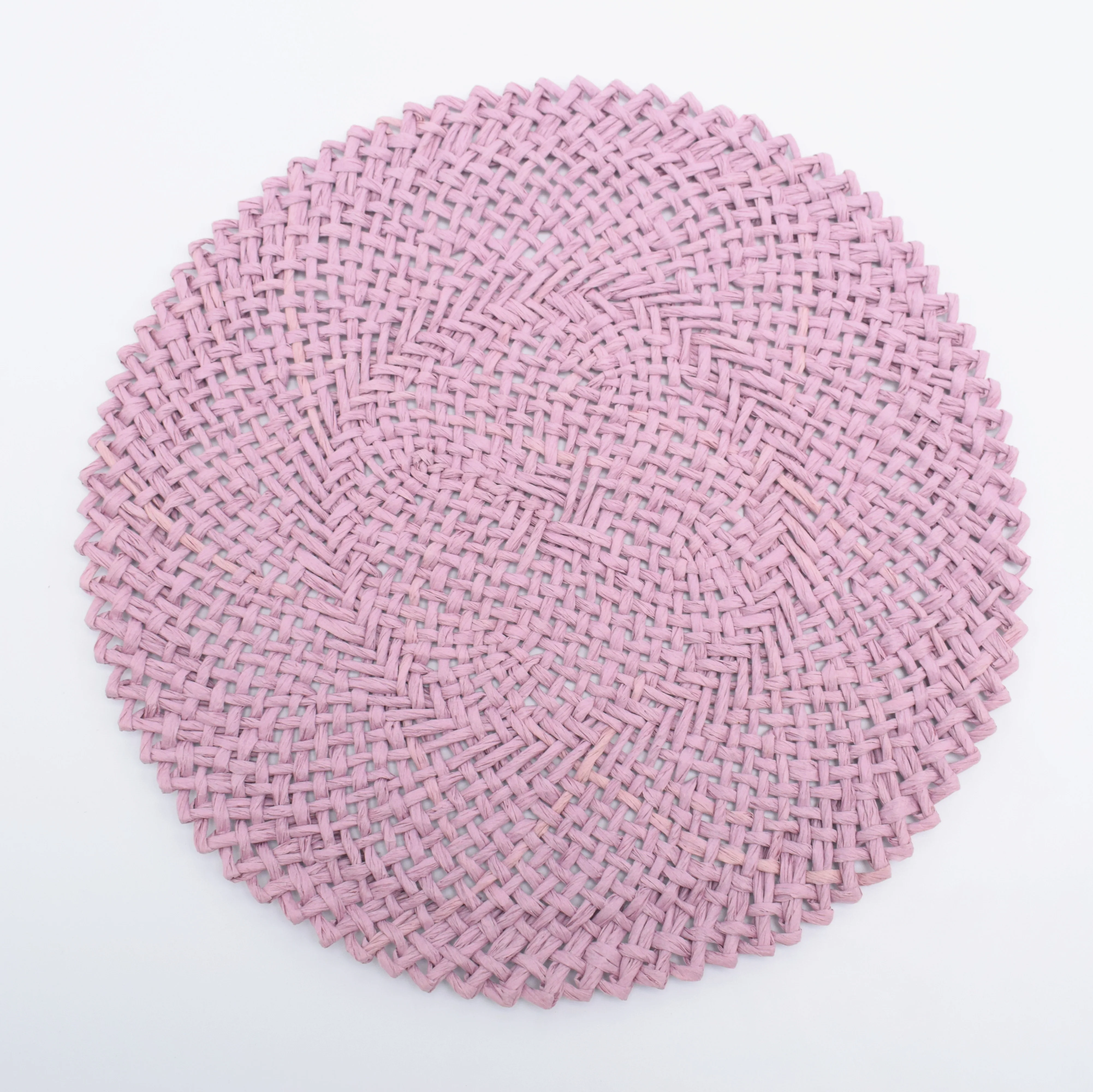 Factory Hot Sale Woven Paper Straw Round Table Mat Table Mats Dining ...