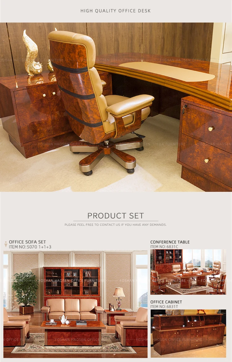 Executive Desk Administrative Office Desks In Mdf Wooden Office ...