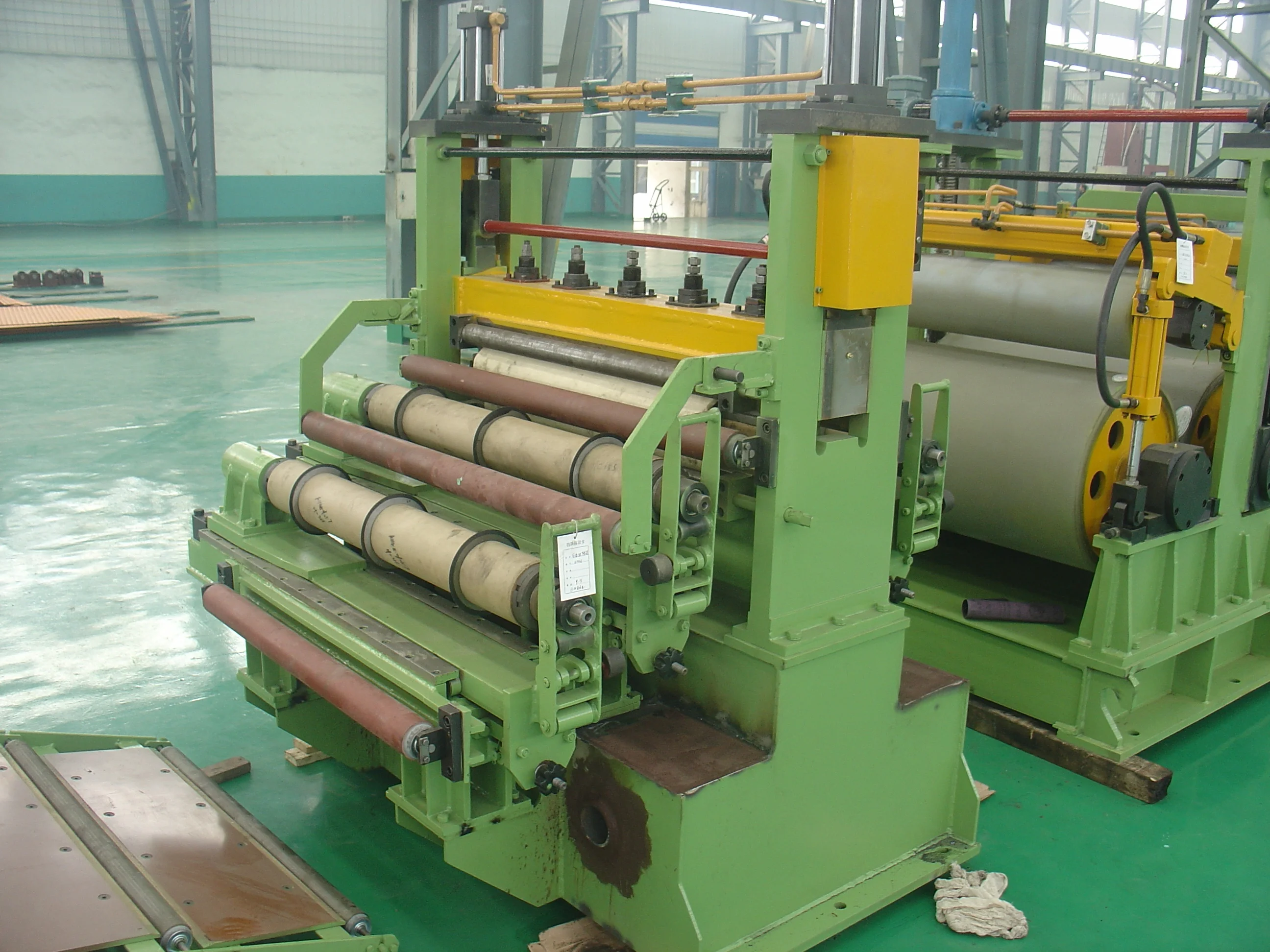Metal Coil Uncoiling Leveling Mobile Shear Assembly Line Coil Uncoiling ...