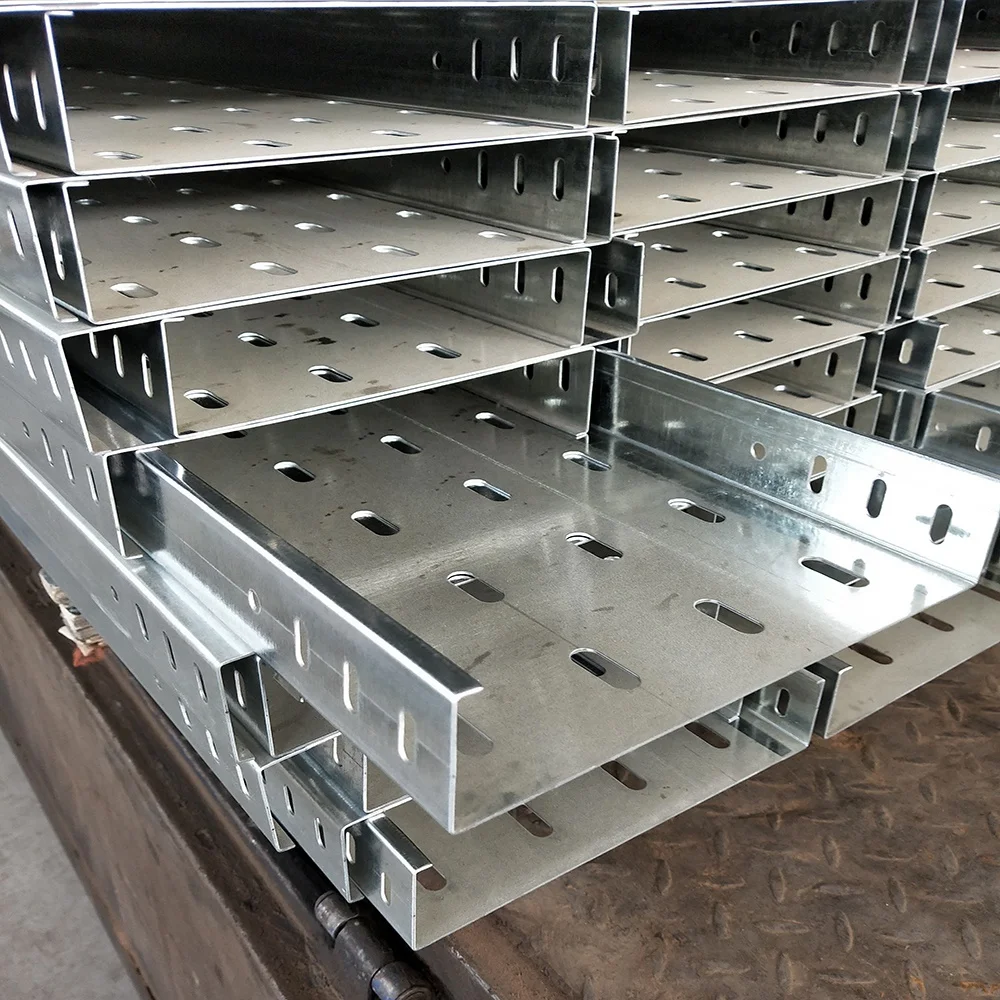 Ventilated Or Perforated Trough Cable Traycable Tray Support Steel ...