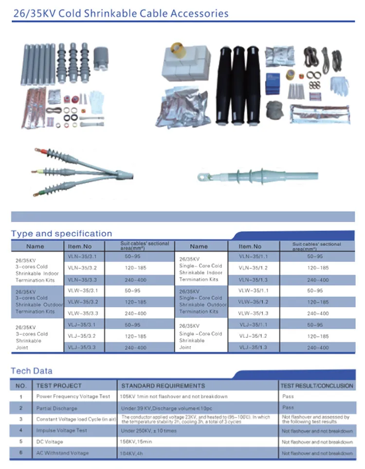 11kv Power Cable Termination Kit/ 15kv Cable Outdoor Termination ...