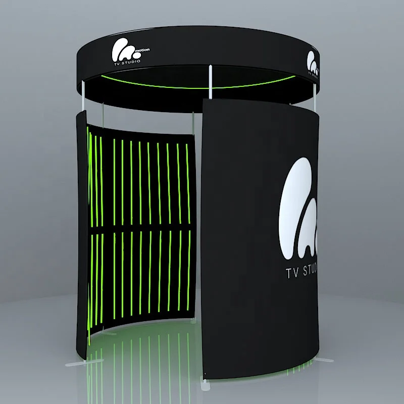 Custom 360 Photo Booth Background 360 Backdrop Enclosure In With Led ...