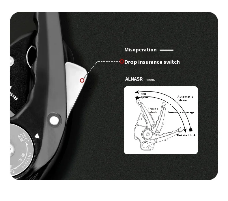Shield Descender High-Altitude Fall Protection Device - Anti-Panic ...