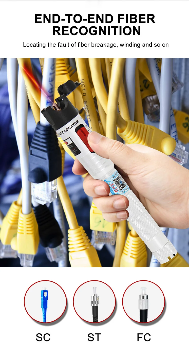 High Power Laser Fiber Multimeter Vfl Visual Fault Locator Tester ...
