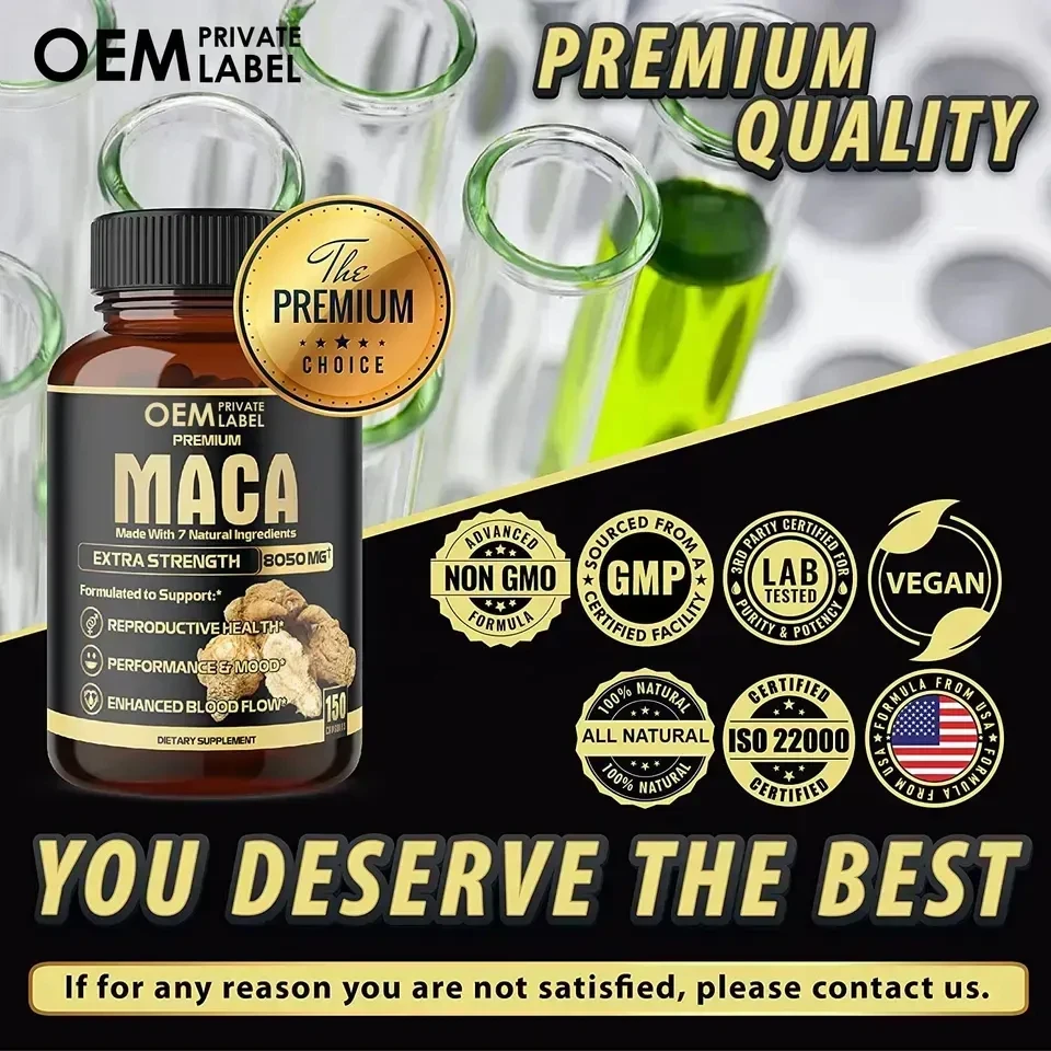 Maca Capsules for Men Power - Enhance Strength & Energy
