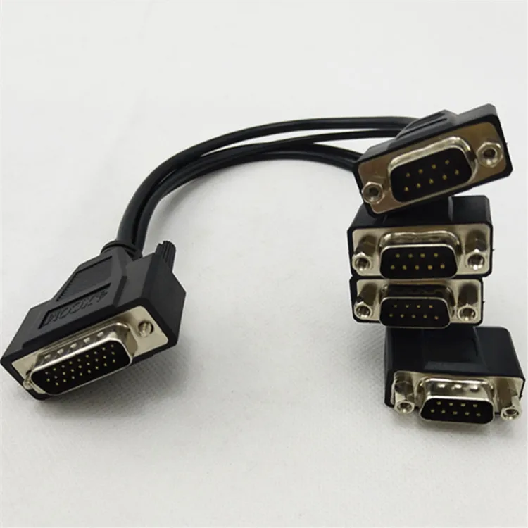 Rs232 Serial Cable Y Splitter Cable Db44p Male To Db9 Female - Buy ...
