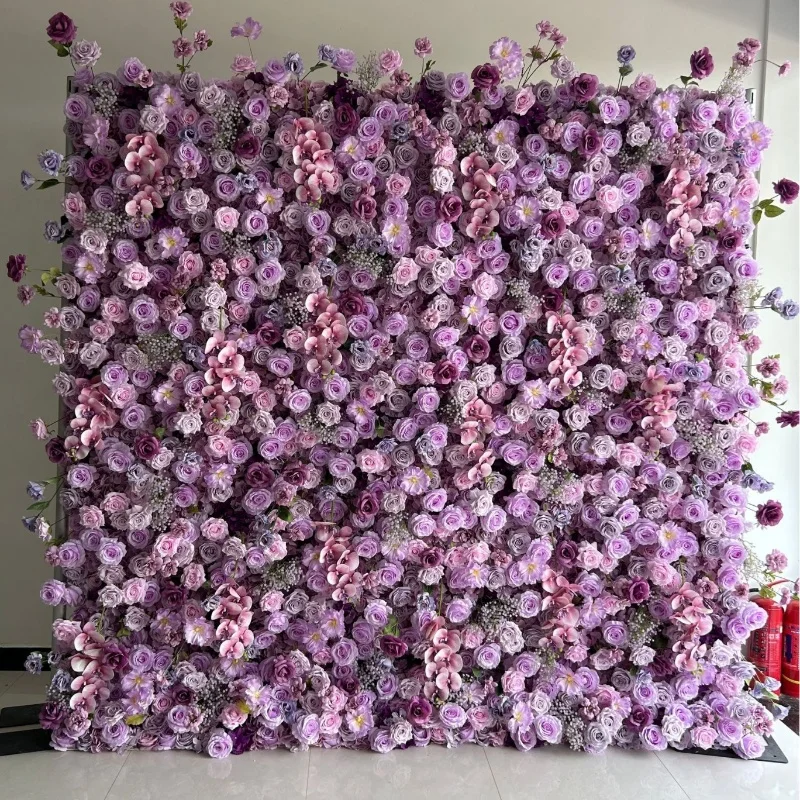 J37 8ft X 8ft Wedding Stage Background Decoration Roll up 5D Artificial ...